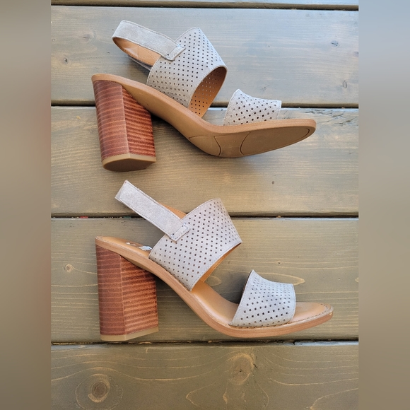 Franco Sarto | Shoes | Franco Sarto Velcro Strap Devine Leather Heel ...